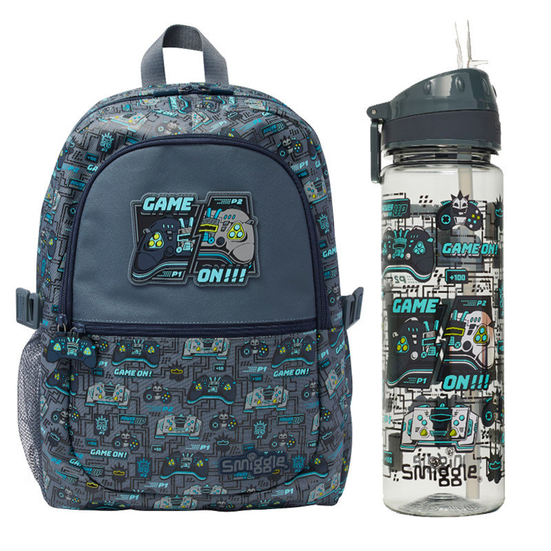 [NEW] Australia smiggle Gray game on Children's Large Size School Bag ...