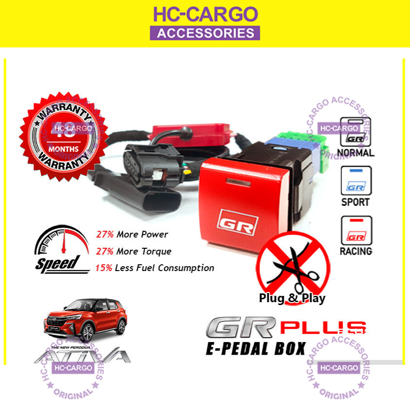 EASYCAR E-Pedal GR Plus Box Accelerator Pedal Car Electronic Throttle Response Controller ...