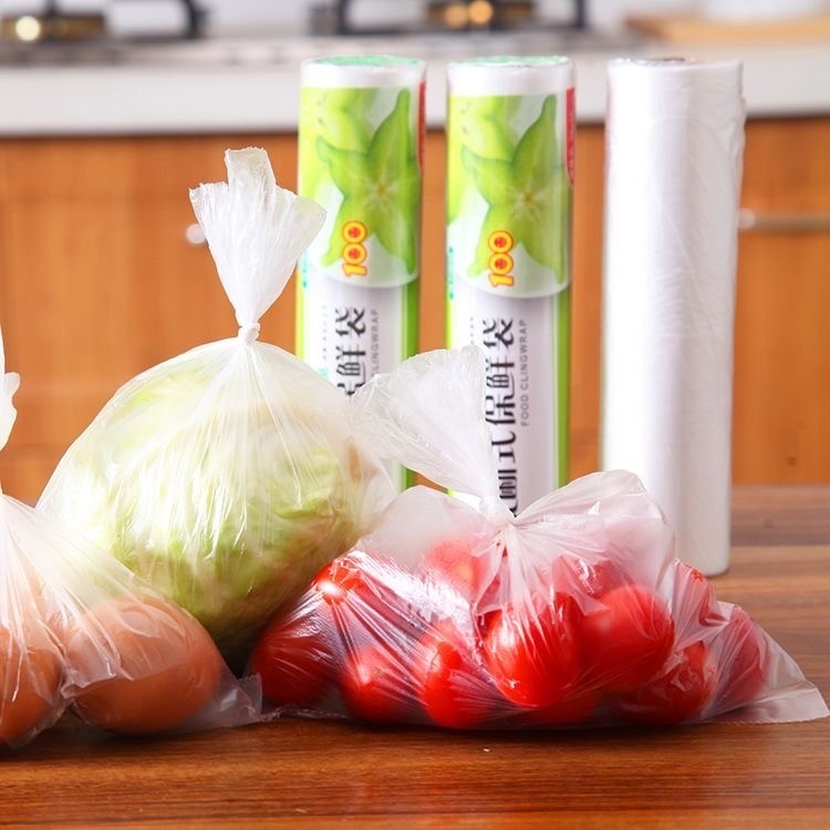 50pcs/Roll Plastic Bag Roll Supermarket Bag Frozen Food Packaging ...