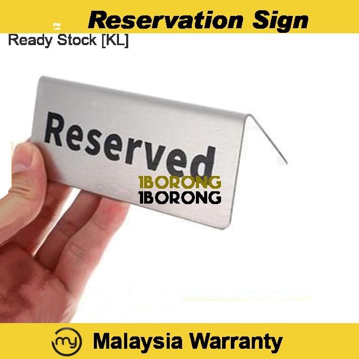 Double Sided Reserved Restaurant Stainless Steel Table Sign Stand ...