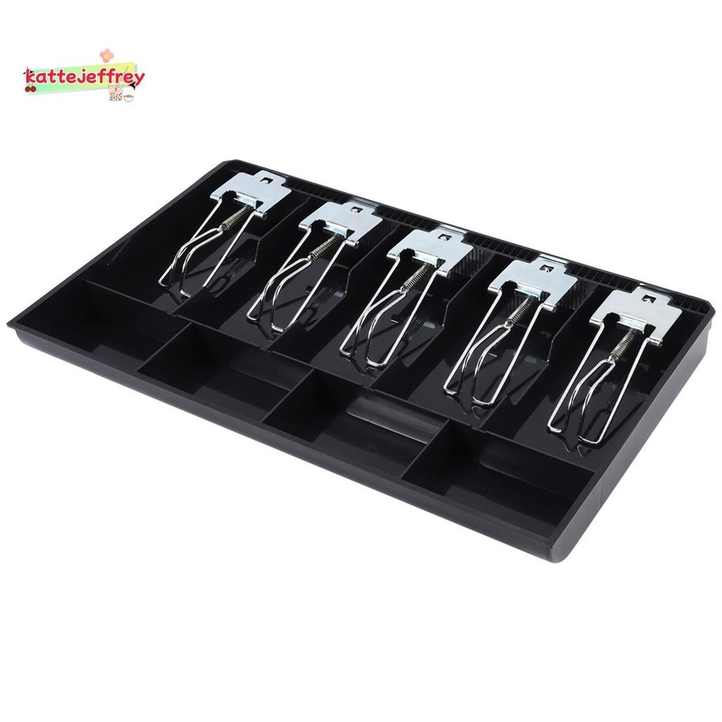 5-Grid Money Cash Coin Register Insert Tray Replacement Cashier Drawer ...