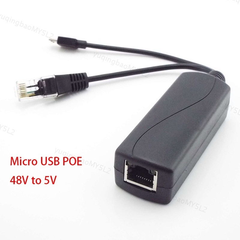 48V To 5V Active Poe Splitter 5V Poe Micro Usb Power Over Ethernet CCTV ...