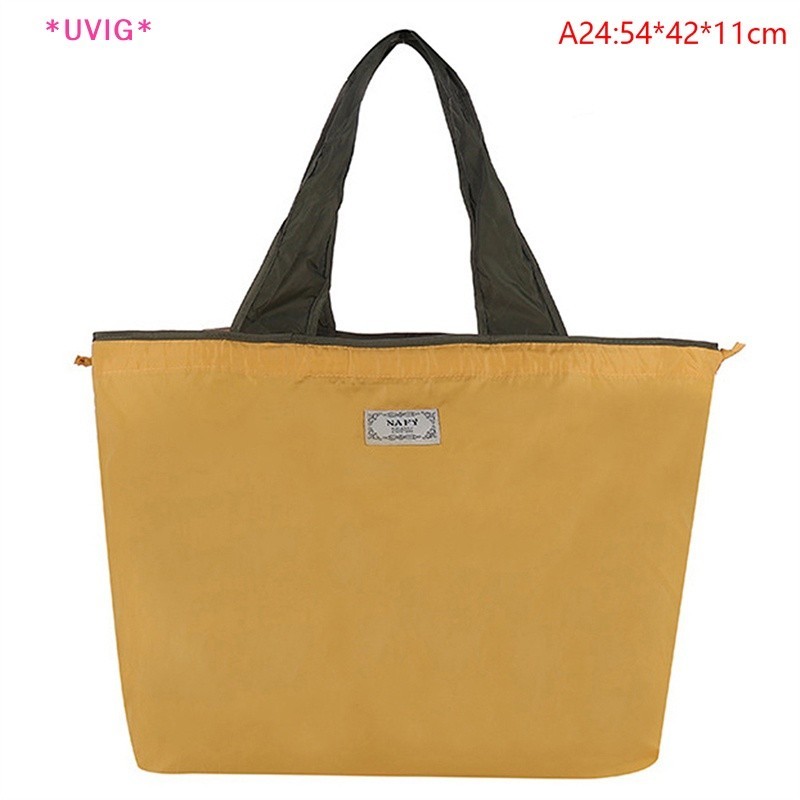 Ptr! Large Capacity Reusable Drawstring Bag Nylon Foldable Grocery Bag ...