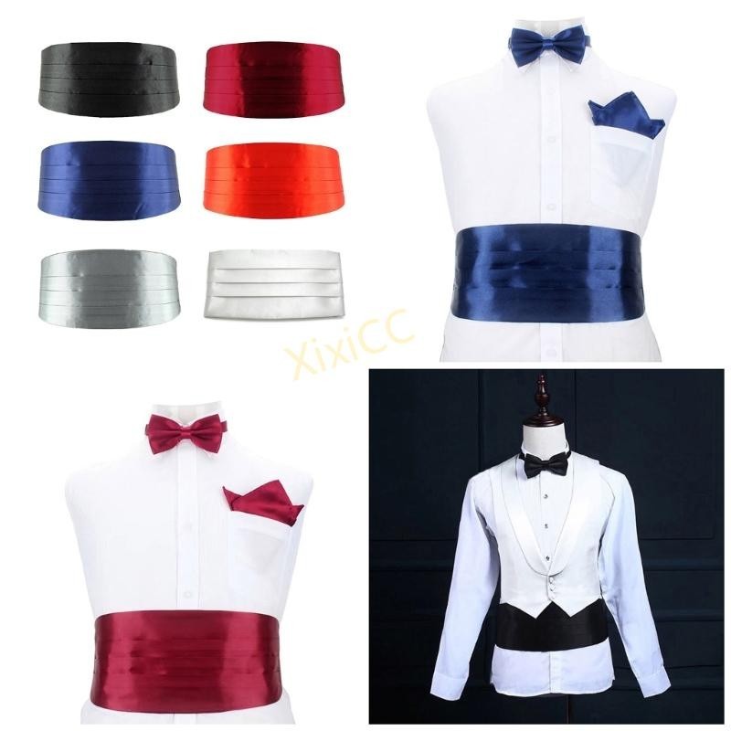 XixiCC Adjustable Cummerbund for Men Suited for Weddings Business ...