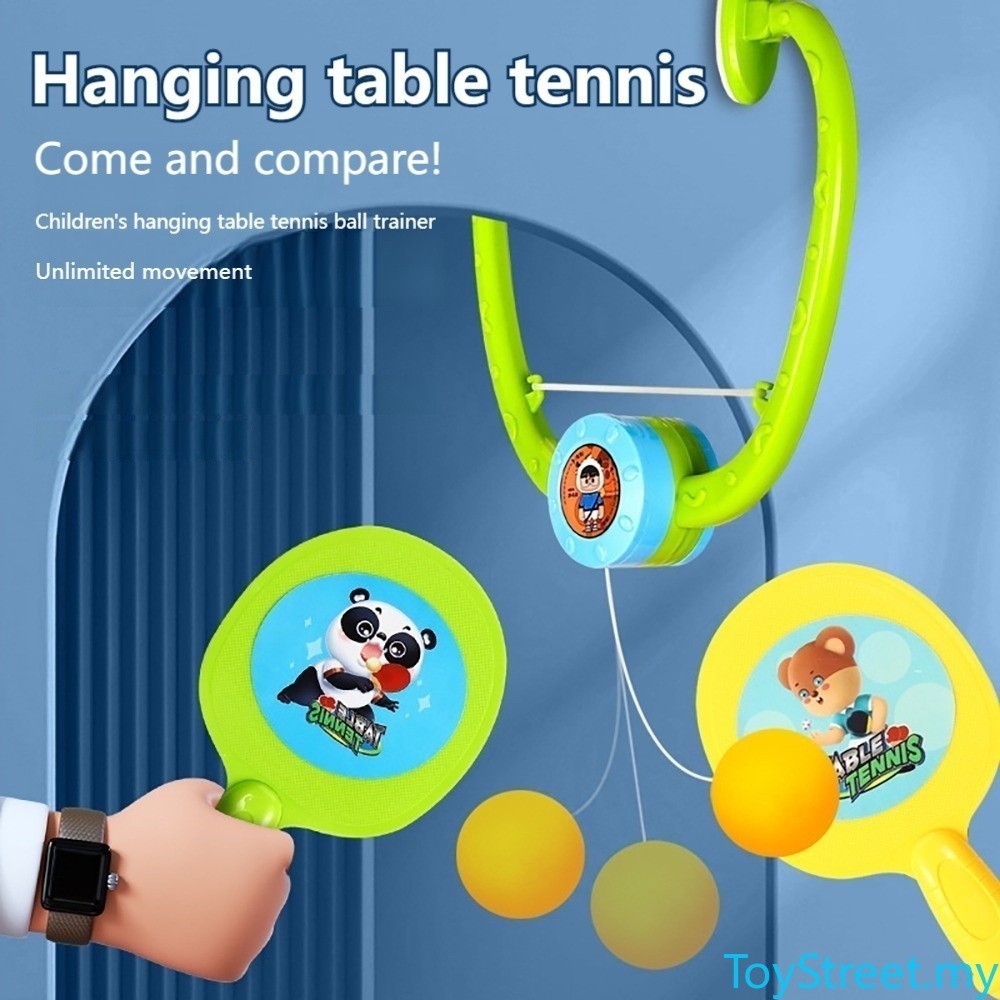 MY Kids Indoor Sports Game Ping Pong Toy Hanging Table Tennis Self ...
