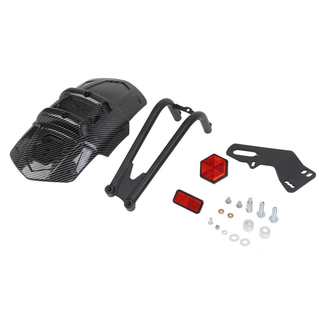Henlai Motorcycle Rear Wheel Mudguard Carbon Fibre Style Splash Guard ...