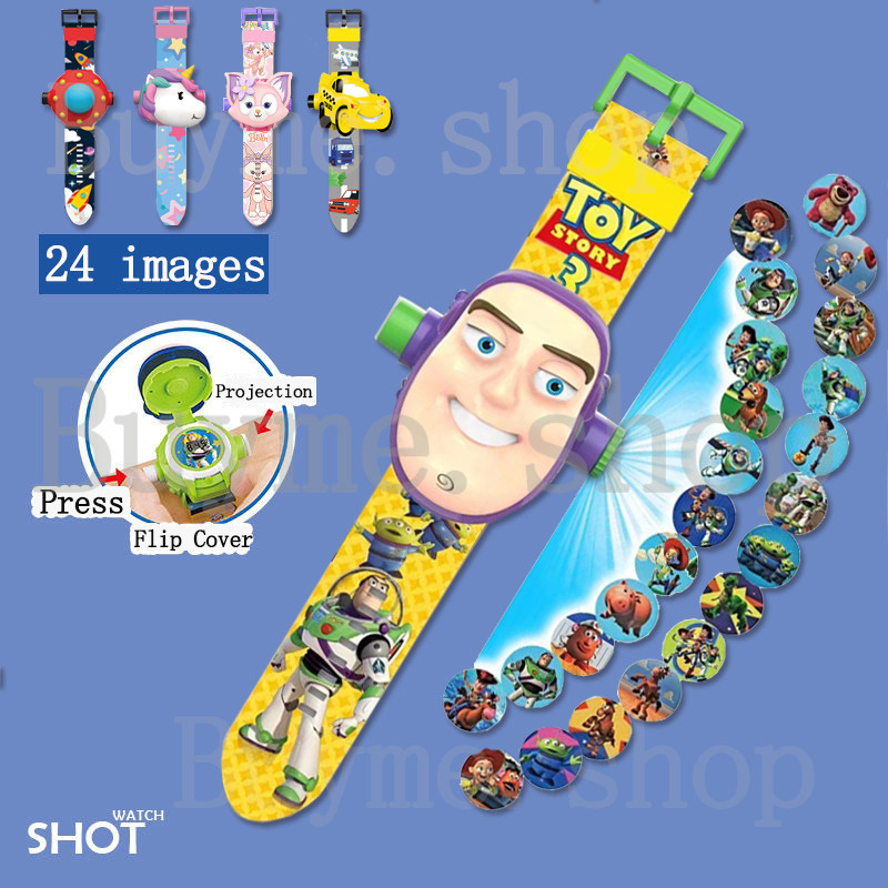 Kids Toys Story Buzz Lightyear Projection Watch Girls Linabell ...