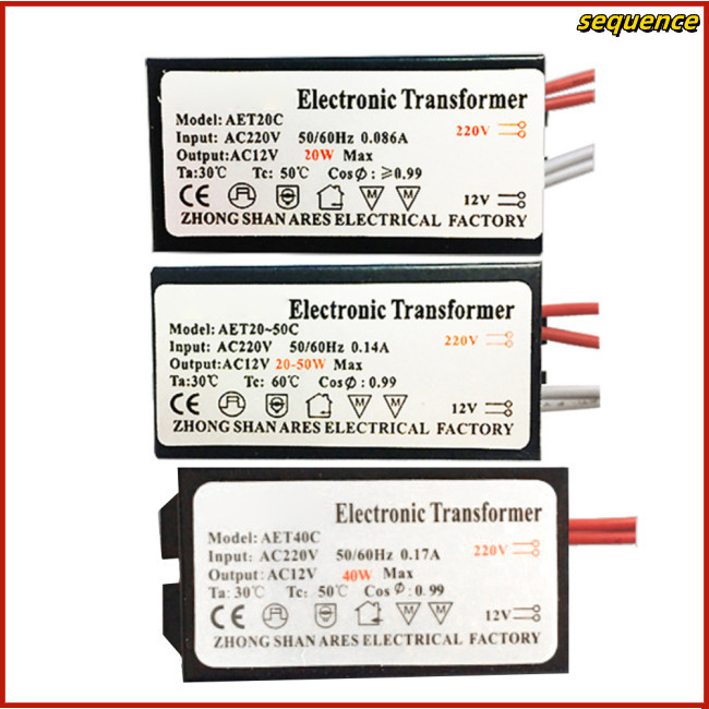 Se 3pcs 220V To 12V Electronic Transformer, Power Electronic ...