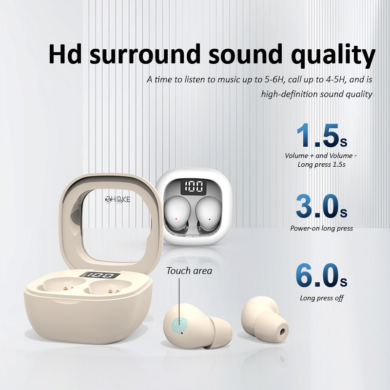 SK19 Headphones Bluetooth 5.3 True Wireless In-Ear Earphones Mini In ...