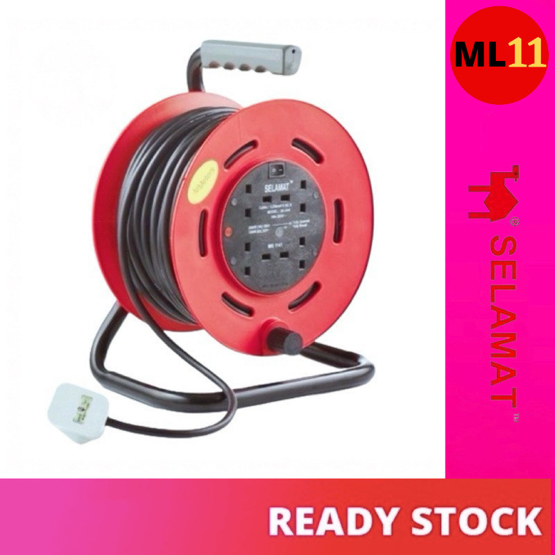 SELAMAT 12m x 4 Gang Heavy Duty Extension Industrial Type Portable ...