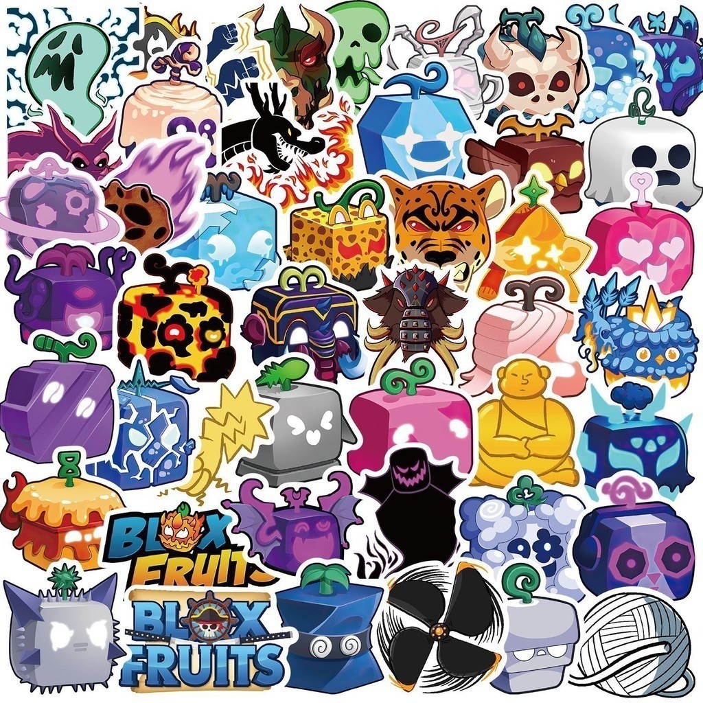 Y&P| Blox Fruits Stickers Set Video Games Graffiti Waterproof Decals ...