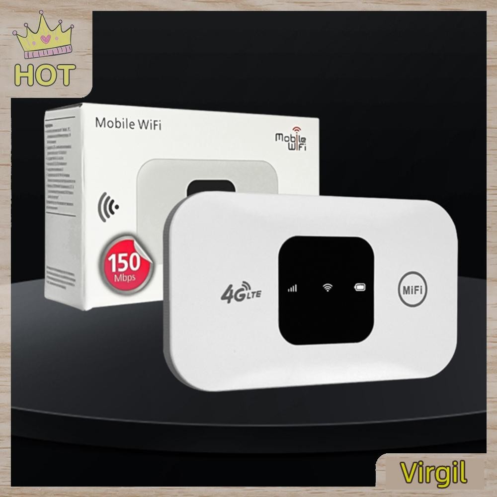 [Virgil.my] Portable 4G LTE WiFi Modem with SIM Card Slot Wireless Travel Hotspot for Travel ...