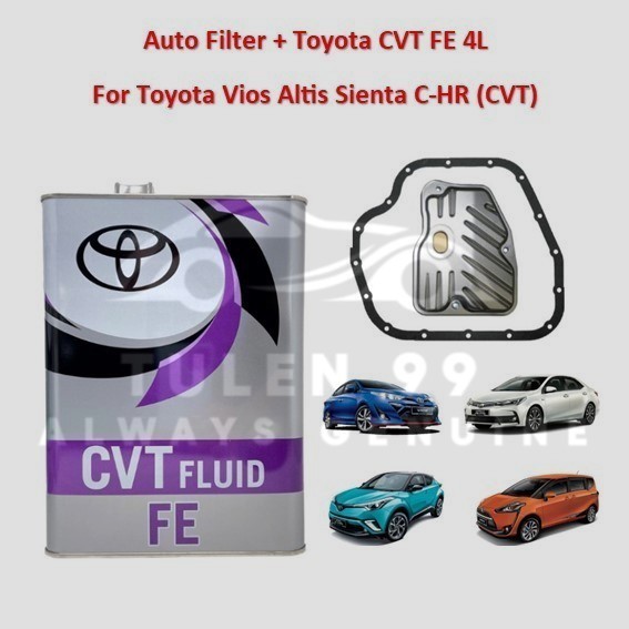 Toyota CVT FE 4L + ATF Service Set For Toyota Vios Altis Sienta C-HR ...