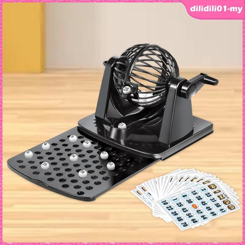 [DilidilidaMY] Bingo Lotto Game, Bingo Set, Portable Lucky Number ...