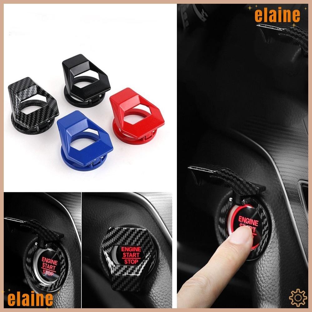 ELAINE2 Start Stop Switch Cover, Sticky Metal Car Engine Button Cover ...