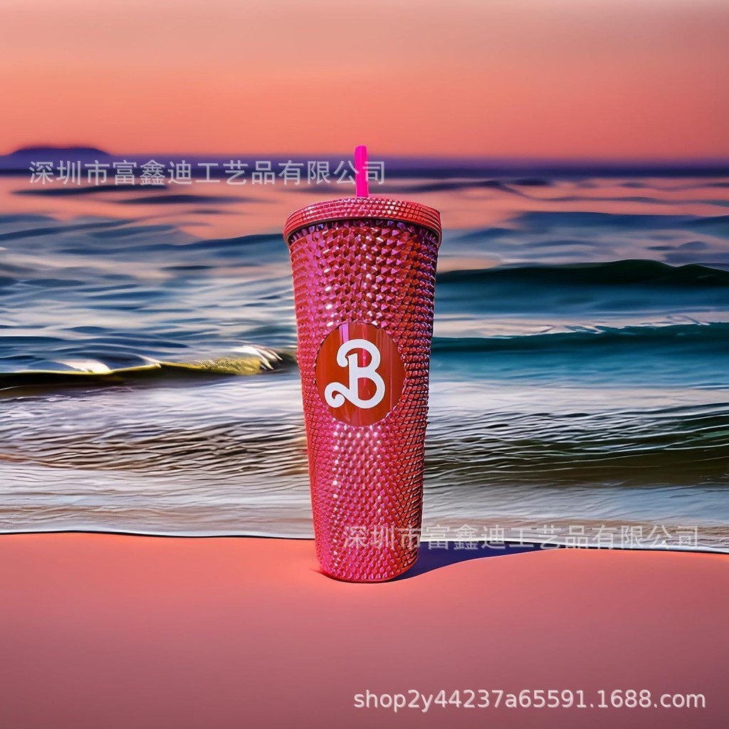 Cross-border Amazon Independent Station New Product Pink Barbie Cup ...