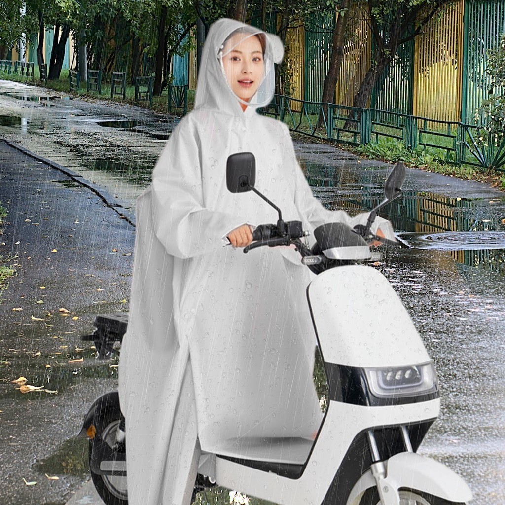 Rain Coat Waterproof Rain Poncho With Zippers Hooded Full Body ...