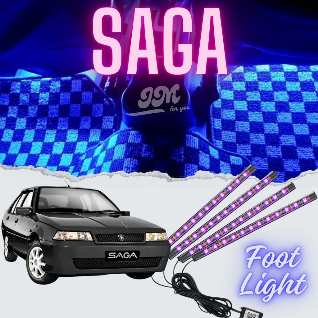 SAGA ISWARA LMST LED FOOT LIGHT RGB Floor Ambient Lampu Kaki Kereta ...