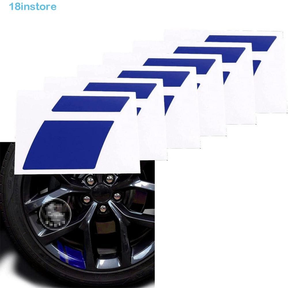INSTORE Reflective Car Wheel Stickers Creative Rims for 16"-21" Rims ...