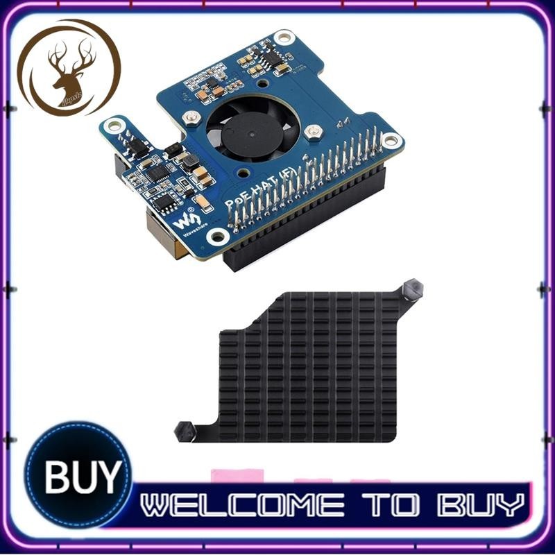 Waveshare for Raspberry Pi 5 PoE HAT 802.3af/At GPIO Expansion Board ...