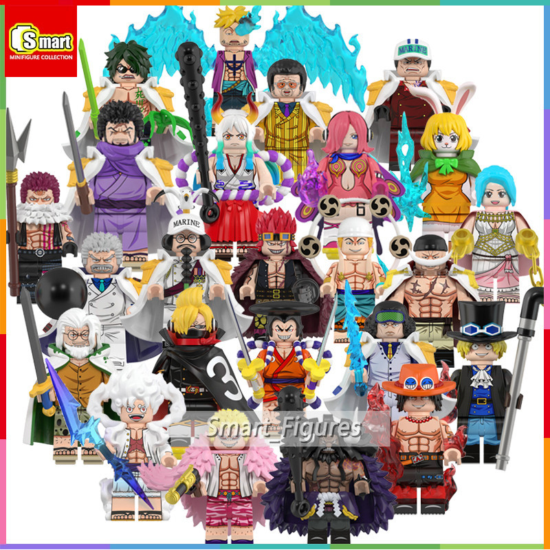One Piece Series Minifigures Nika Luffy Garp Borsalino Carrot Vivi Ace ...