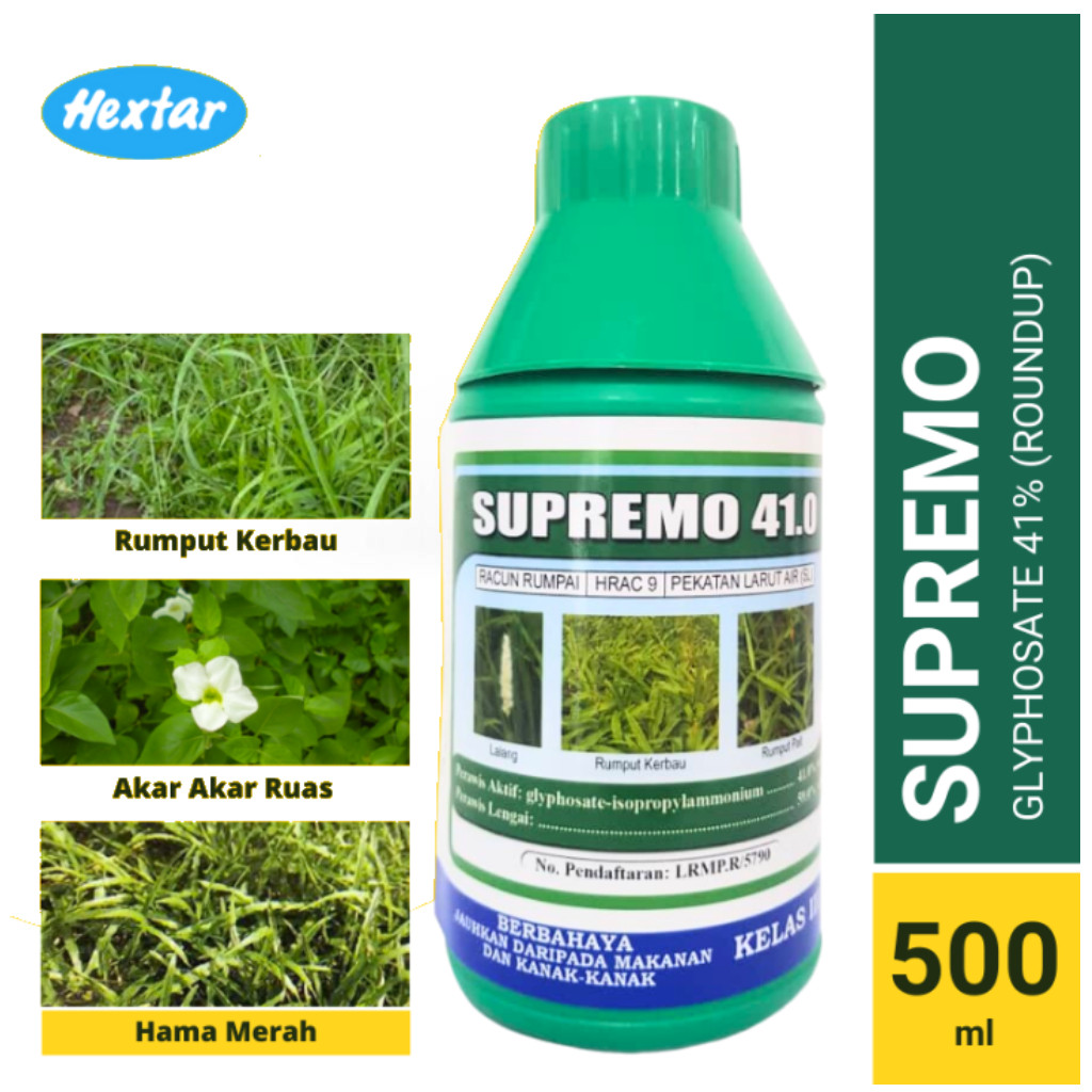 1L / 500ml HEXTAR Supremo 41% ( racun rumput racun lalang ) l RACUN ...