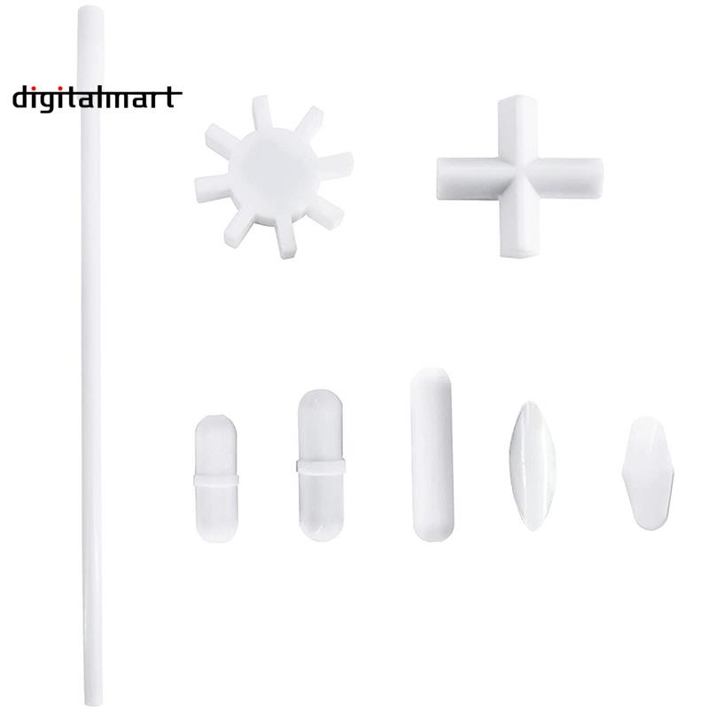 7 Shapes Magnetic Stirrer Stir Bars Mixer PTFE Stiring Rod with ...