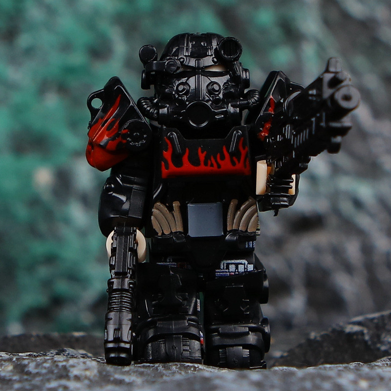 Fallout T60 Power Heavy Exoskeleton Mecha CD716 Warrior Building Blocks ...