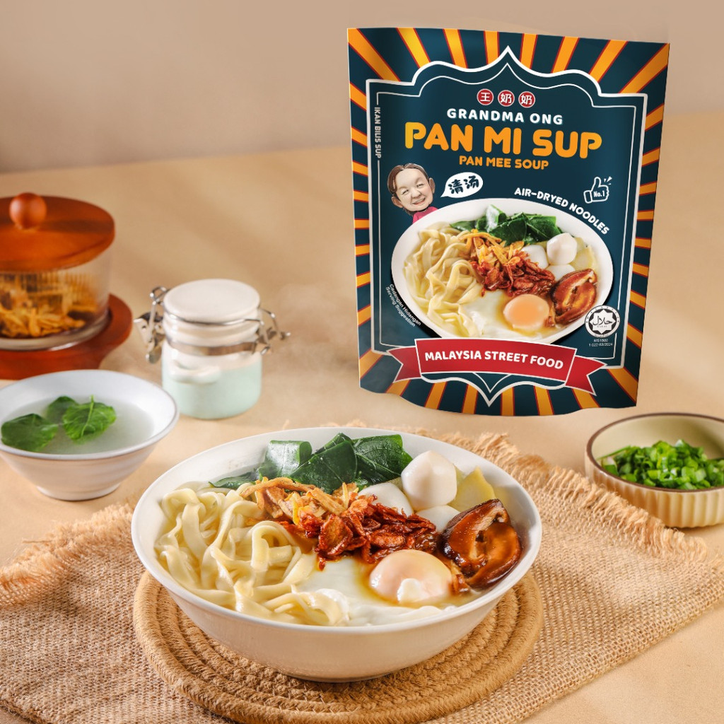 Halal - Grandma Ong Pan Mi Sup Pan Mee Soup Noodle 113g | Shopee Malaysia