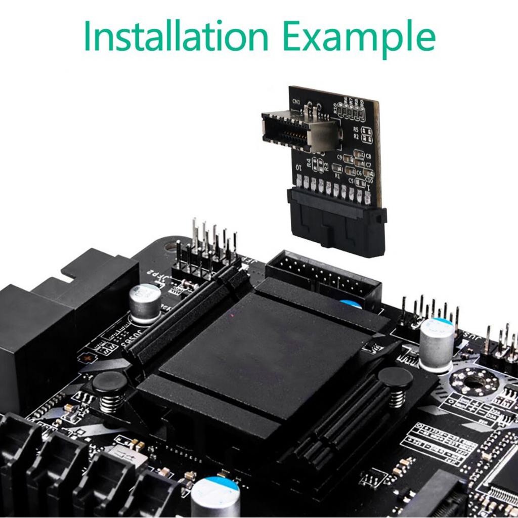 Cancanshop Zunate USB 3.1 Front Panel Socket Extension Board 3.0 to ...