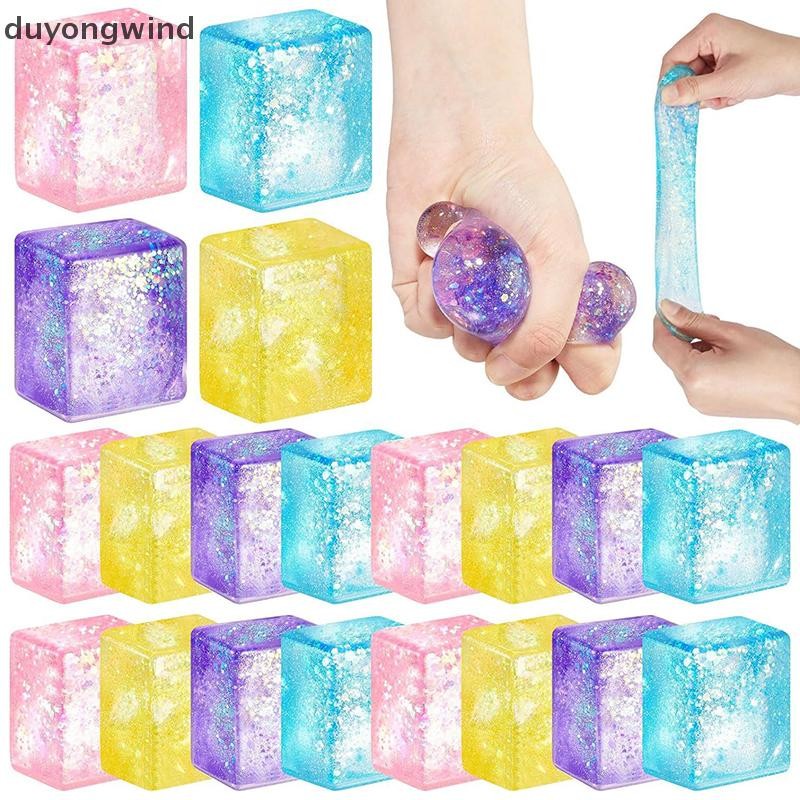 (duyongwind) 1PC Squishy Colored Ice Cube Fidget Toys Funny Stress ...