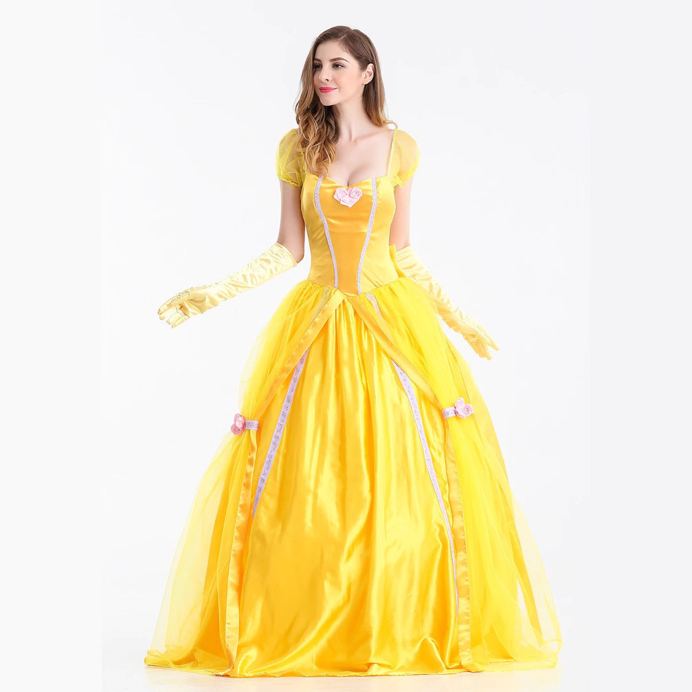 Beauty and the Beast Cosplay Costume Princess Prince Halloween Fancy ...