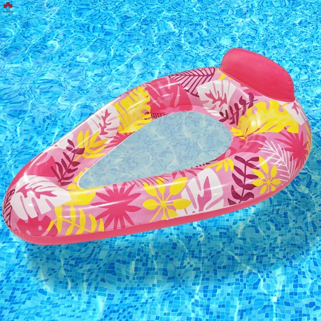Pool Floating Bed Water Hammock Inflatable Pool Floats with Headrest ...