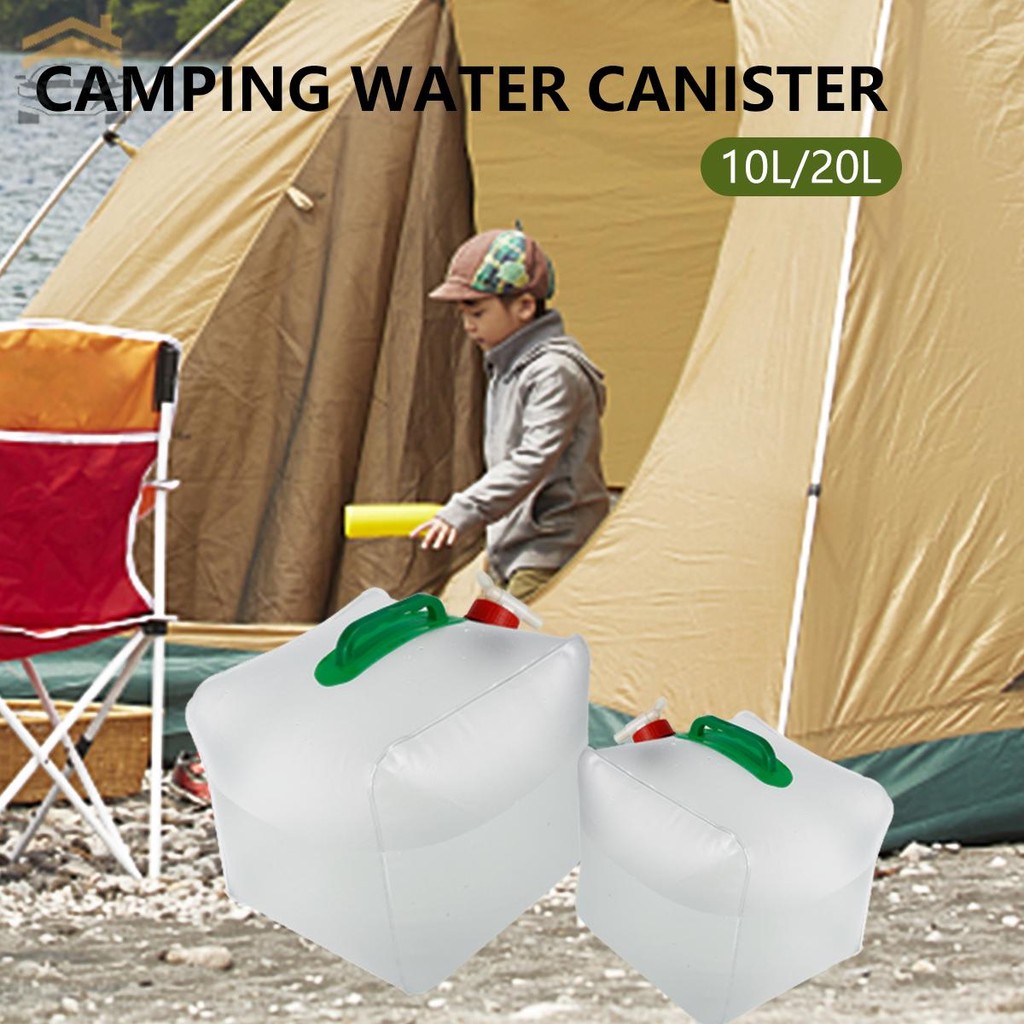Camping Water Canisters with Tap 10L/20L Foldable Water Container ...