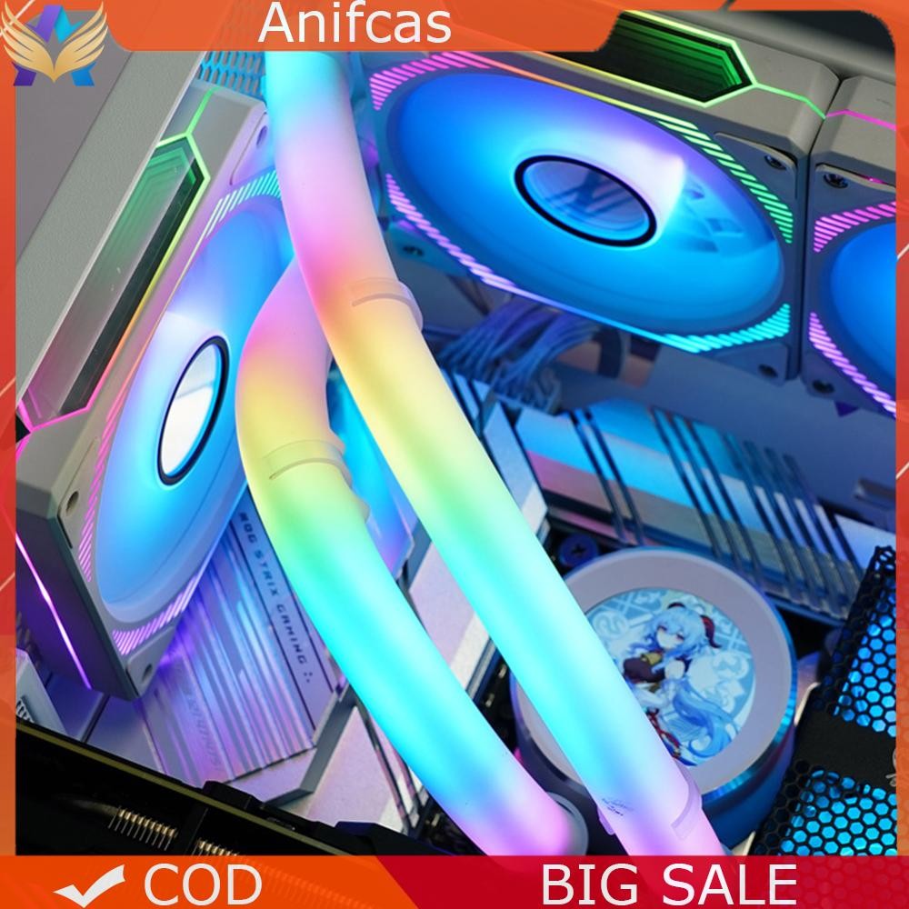 2pcs/set Hose Pipe Aura Sync Water Cooled Tubes 5V 3PIN ARGB PC Case ...