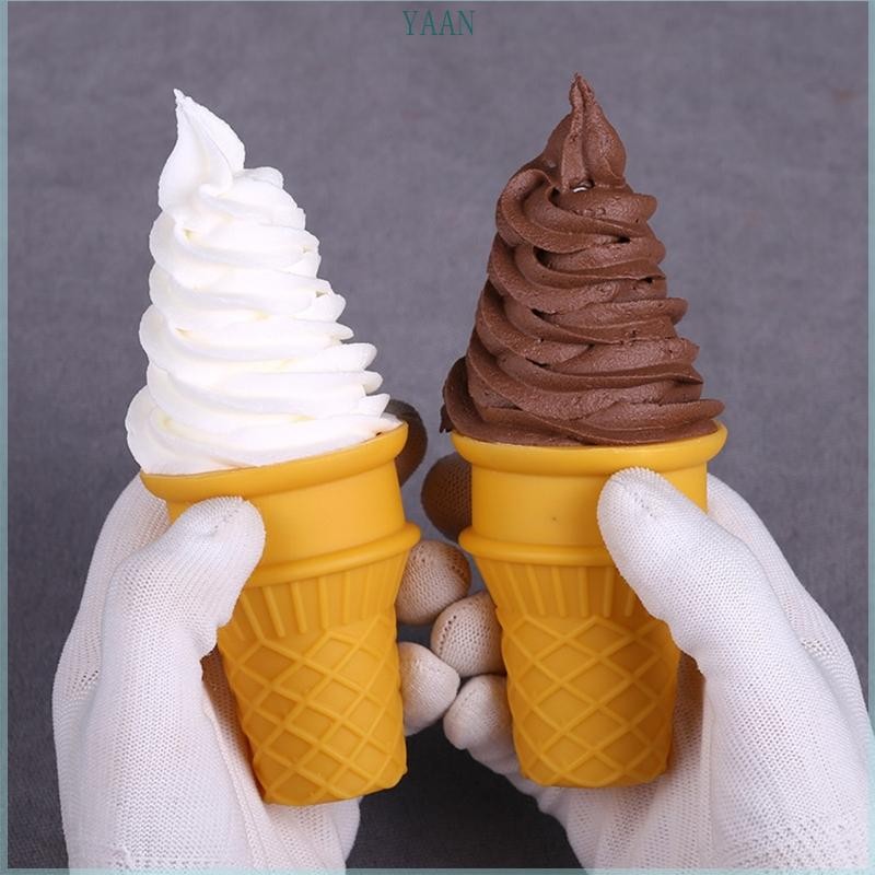 YAAN Realistic Life-size Fake Sundae Cup Sample Ice Cream Window ...