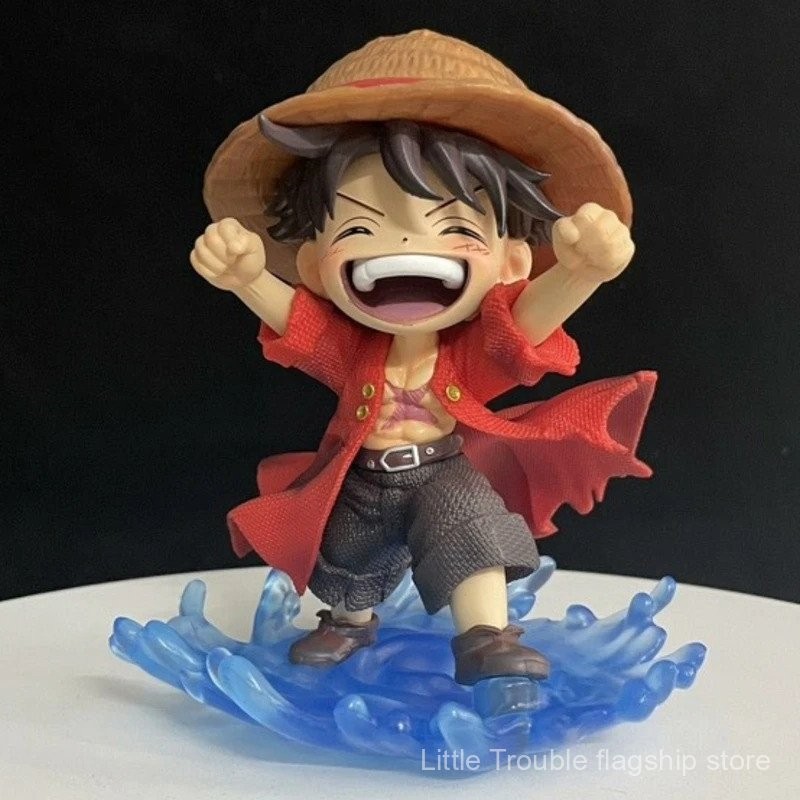 One Piece Gk Q-Version Model Childhood Monkey.D.Luffy And Cowboy Attire ...