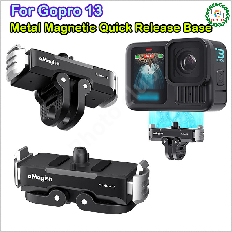 Metal Magnetic Quick Release Base For Gopro 13 Adapter Holder Bracket ...