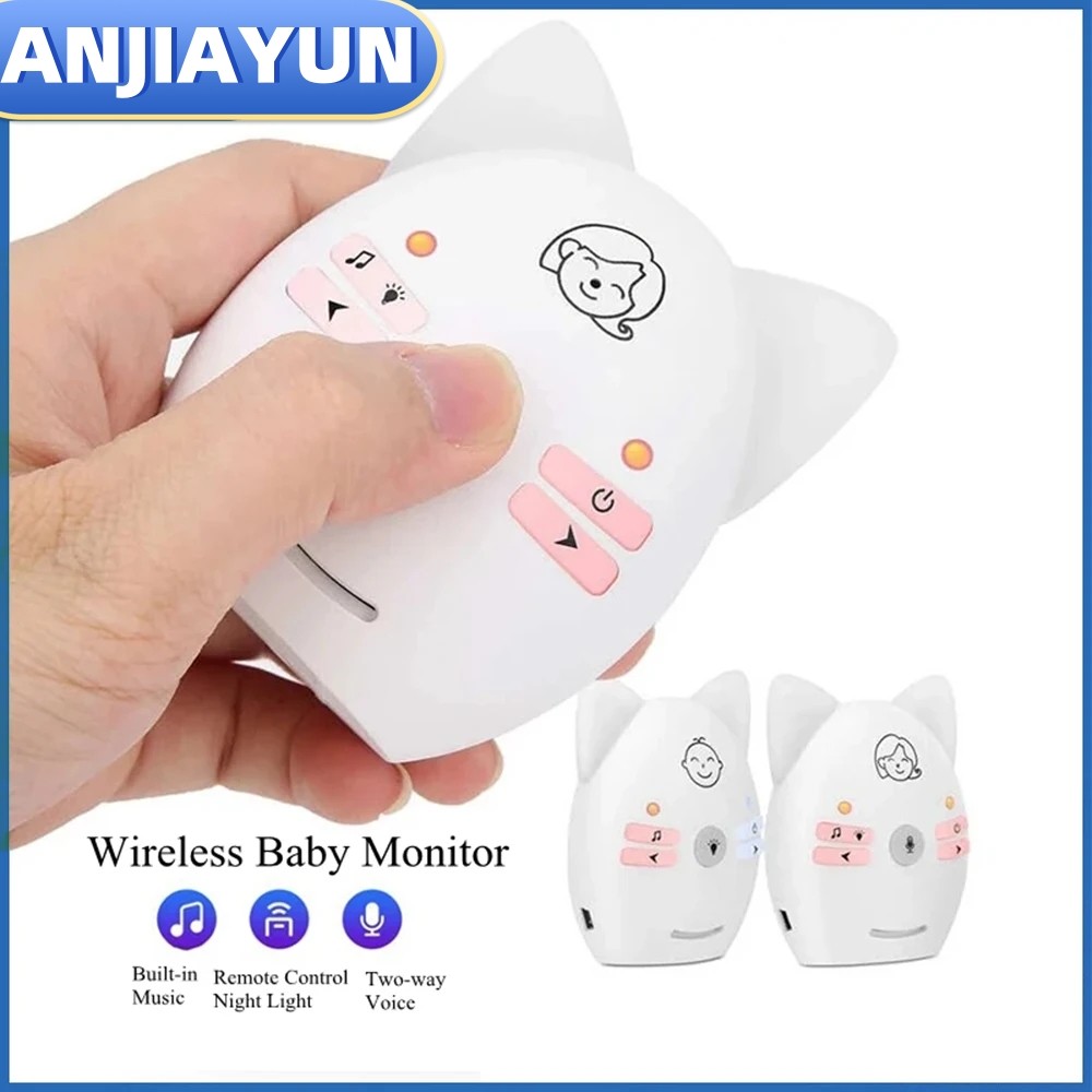 Baby Monitor 2.4GHz Digital Wireless Transmission Walkie-talkie Two Way ...