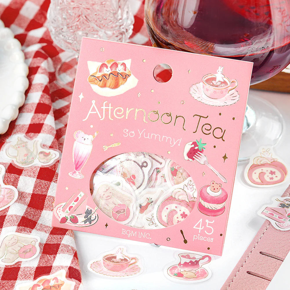 BGM Flake Sticker Afternoon Tea Party Let's Eat a Snack | Shopee Malaysia