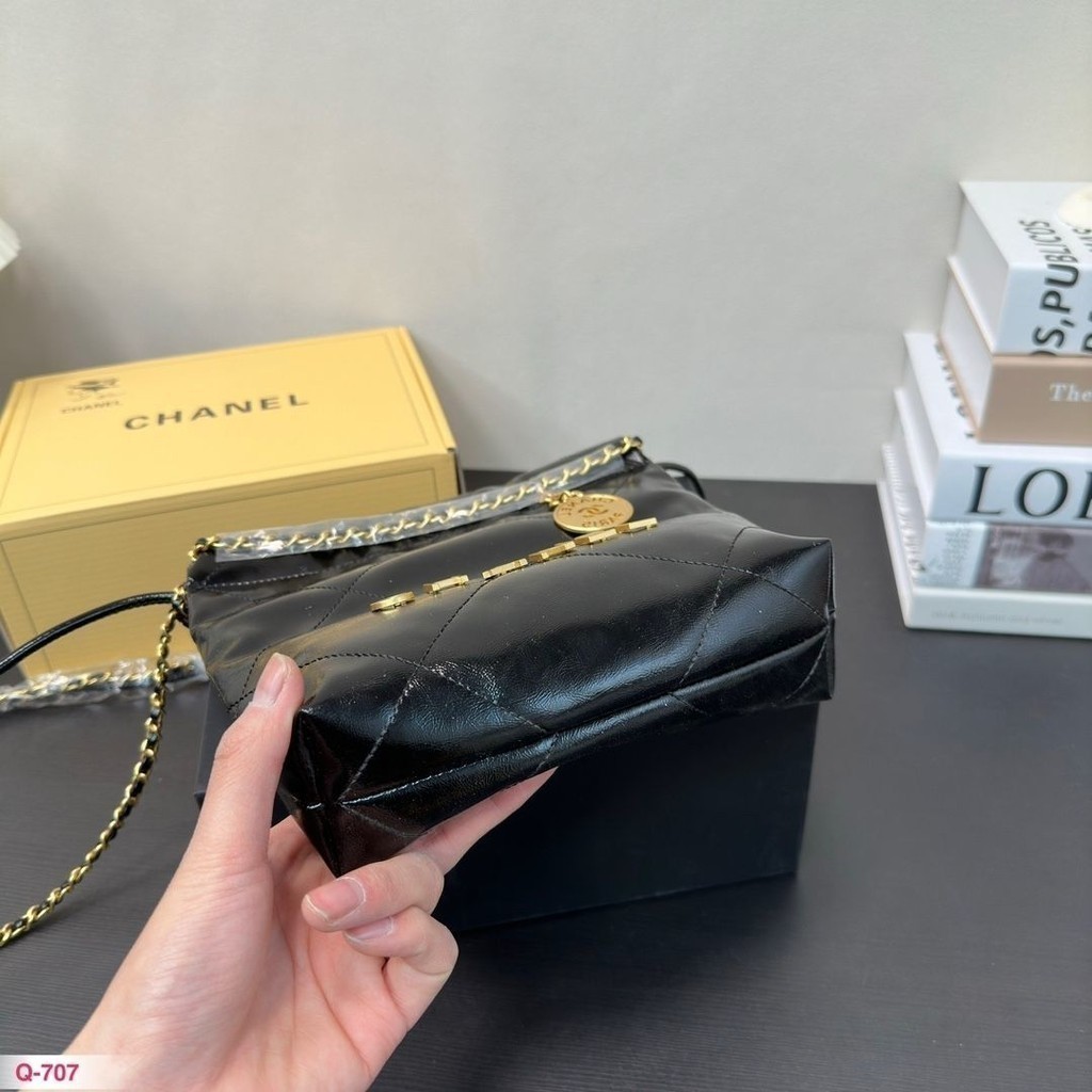 New Style 22 Chain bag Cowhide Garbage bag Shopping bag Diamond Large ...