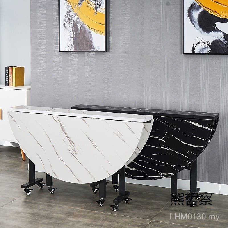 Eating Foldable Table Simple Dining Table Household Round Table Living ...