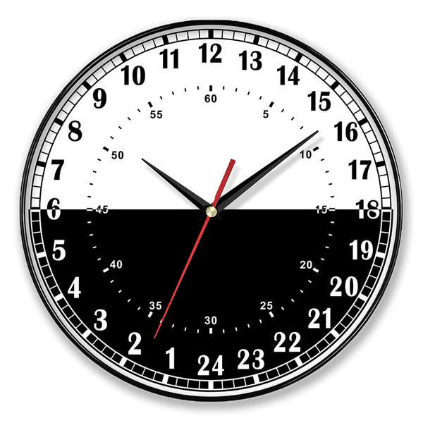 jam dinding besar jam dinding aesthetic jam dinding 24-hour Wall Clock ...