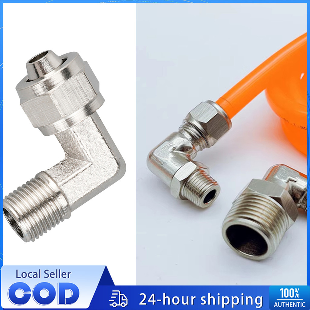 Copper Chrome Coupler Hose Quick Connector Elbow Insertion 90° Torque ...