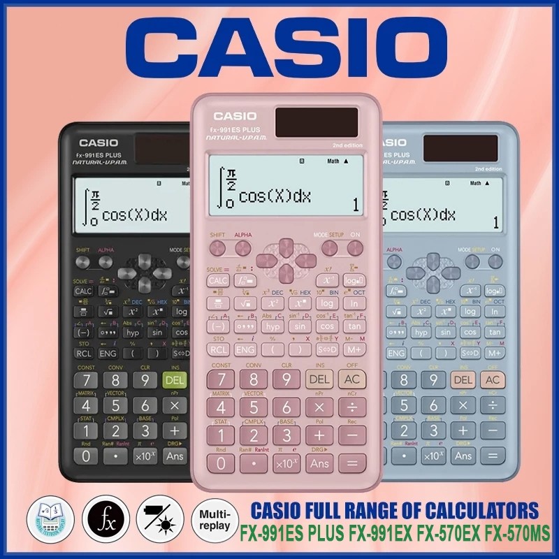 Casio Scientific Calculator FX-991ES Plus FX-991EX FX-570MS FX-570EX ...
