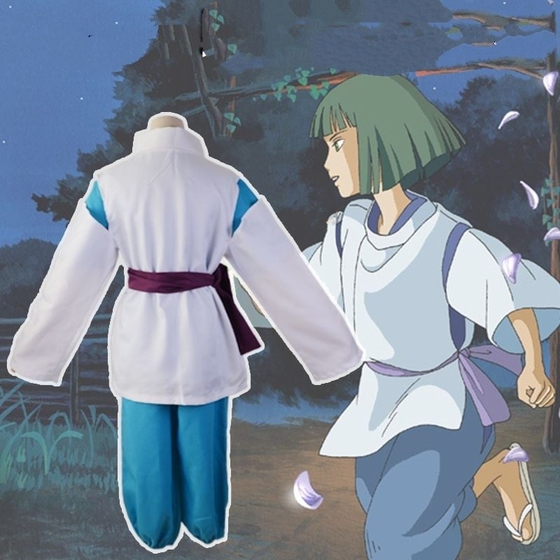 Spirited Away cos Ogino Chihiro White Dragon Amber Costume cosplay Suit ...