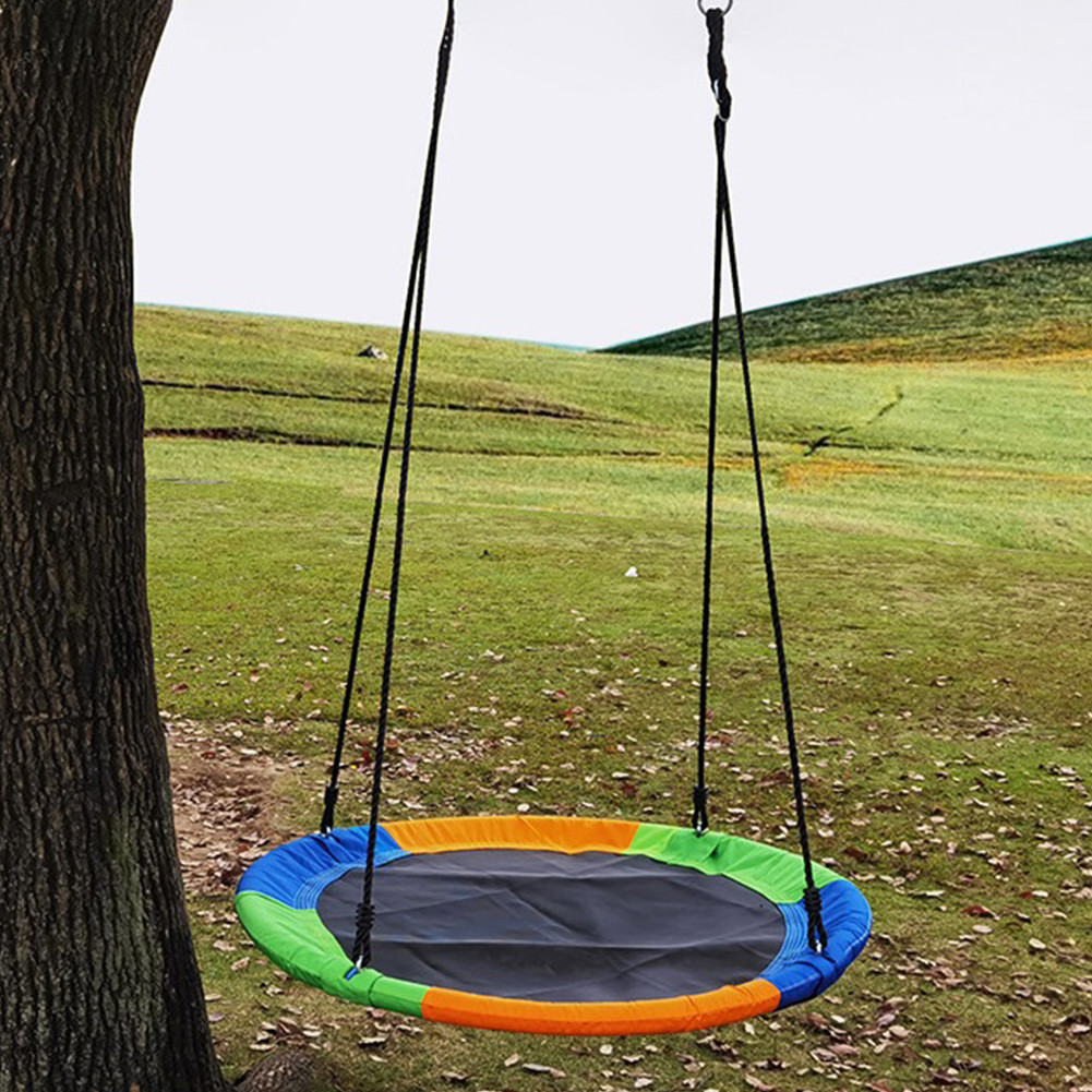 Tree Swing 900D Oxford Saucer Swing Outdoor Round Swing for Kids and ...