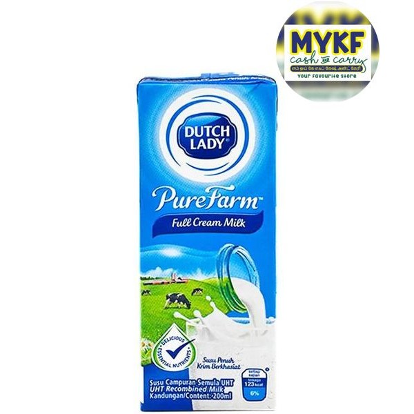 DUTCH LADY FULL CREAM MILK 200ML | Shopee Malaysia