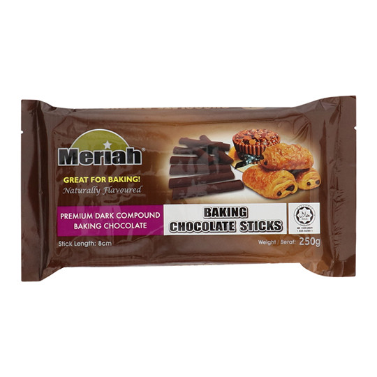 MERIAH DARK BAKING CHOC STICK 250G – READY STOCK – PERFECT FOR PASTRIES ...