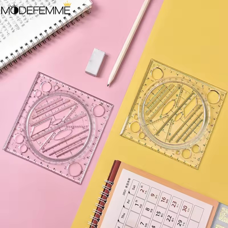 Multifunctional Geometric Ruler - Drawing Tools - Plastic Ruler ...